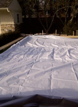 Rink Liners and Backyard Skating Rink Tarps | How To Install